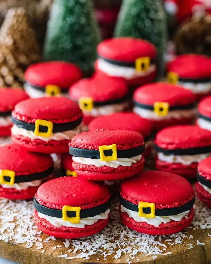 Santa Claus Macarons – Amazing Christmas Dessert Recipe